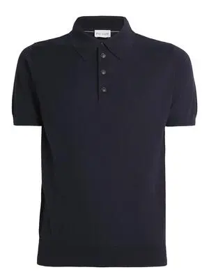 Pal Zileri Silk-cotton Polo Shirt - Navy
