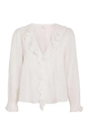 DÔEN Ruffled Hardy Blouse