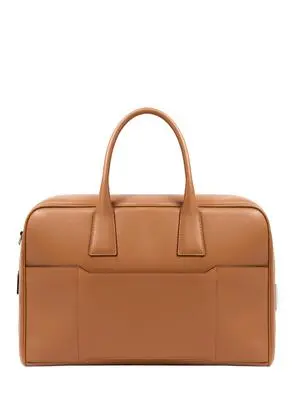 AVITEUR Leather Cristallo Holdall - Brown