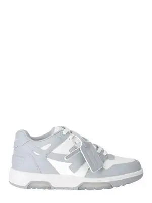 Off-White Leather Out Of Office Sneakers Grey