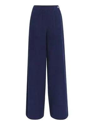 Max & Co. Corduroy Wide-leg Trousers - Blue
