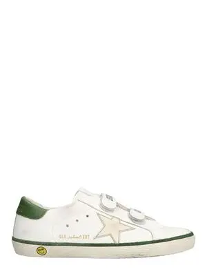 GOLDEN GOOSE Leather Old School Sneakers - Green