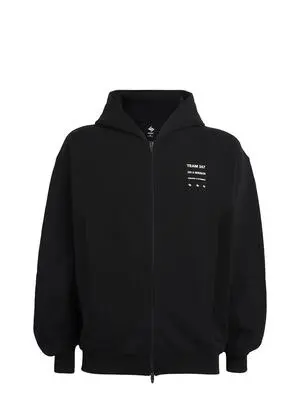 REPRESENT 247 Uprising Zip-up Hoodie - Black