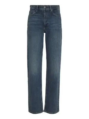 Rag & Bone Harlow Mid-rise Straight Jeans - Blue