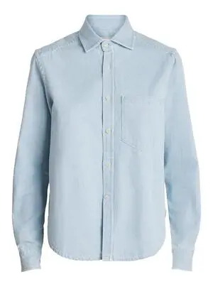 WITH NOTHING UNDERNEATH Denim Classic Shirt