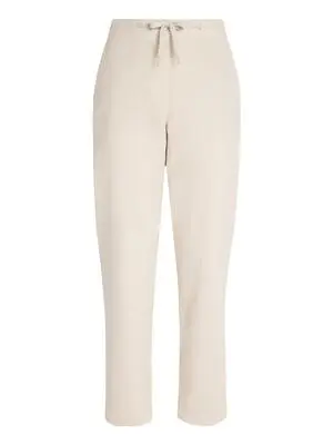 Eleventy Cotton-blend Drawstring Trousers - Beige
