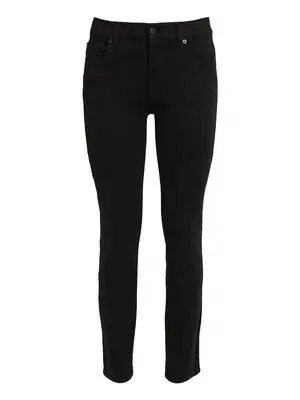 7 For All Mankind B Roxanne Slim Jeans - Black