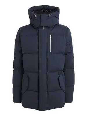 Moose Knuckles Down Shearling-trim 3q Jacket - Navy