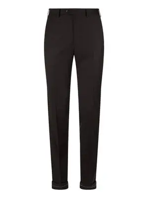 Brioni Wool Tailored Trousers - Black