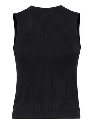 Brunello Cucinelli Cotton Ribbed Tank Top - Black