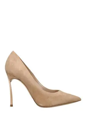 Casadei Blade Suede Pumps - Nude