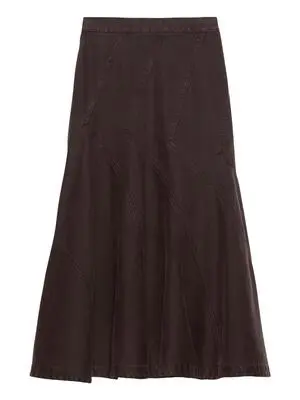 Max & Co. Cotton Midi Skirt - Brown