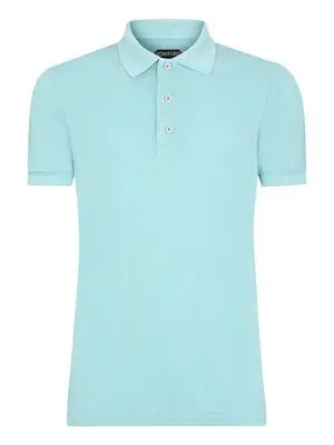 TOM FORD Piquet Polo Shirt - Blue