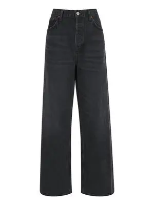 AGOLDE The Low-slung Baggy Jeans - Black