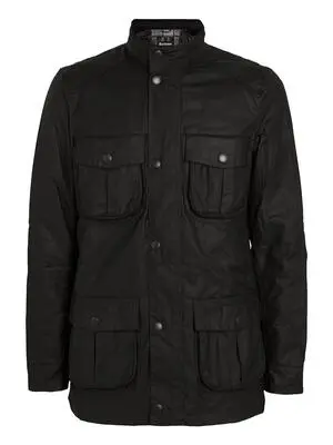 Barbour Hooded Wax Jacket - Black