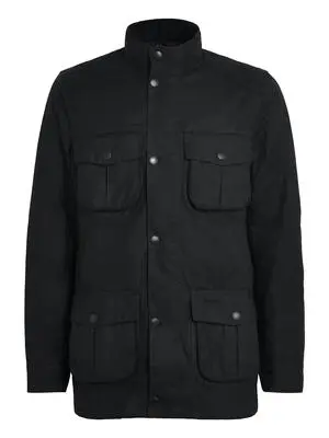 Barbour Cotton Waxed Jacket - Black