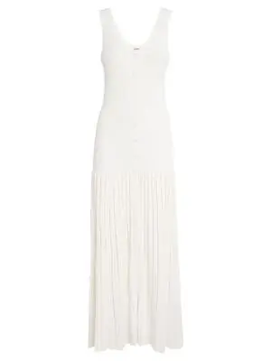 Sandro Knitted Midi Dress - Beige
