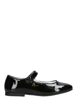 PAPOUELLI Patent Leather Angelica Mary Janes - Black