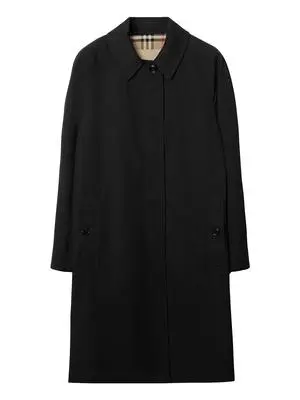 Burberry Gabardine Camden Car Coat - Black