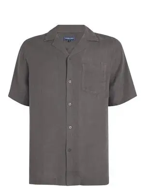 Frescobol Carioca Linen Angelo Shirt - Grey