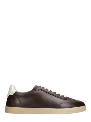 Brunello Cucinelli Leather Sneakers - Brown