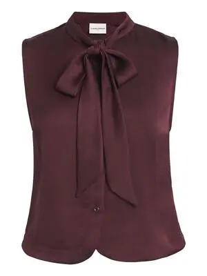 Claudie Pierlot Lavallière-neck Top - Red