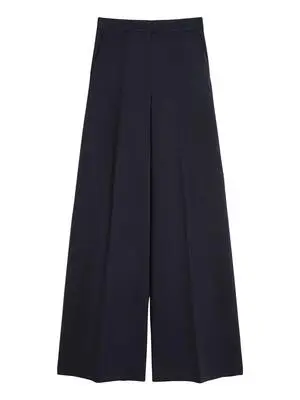 Max Mara Jersey Wide-leg Trousers - Blue