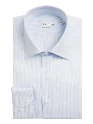Pal Zileri Cotton Stripe Shirt - Blue
