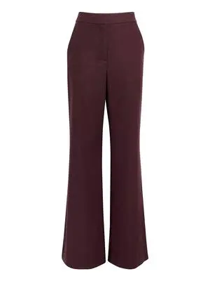 Veronica Beard Tonelli Wide-leg Trousers - Burgundy