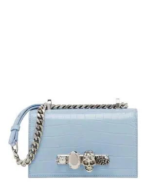 Alexander McQueen Mini Jewelled Satchel - Blue