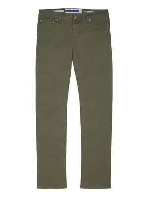 Jacob Cohen Stretch-cotton Nick Slim Chinos - Green