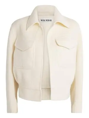 WOLK MORAIS Cashmere Trocadero Jacket - White