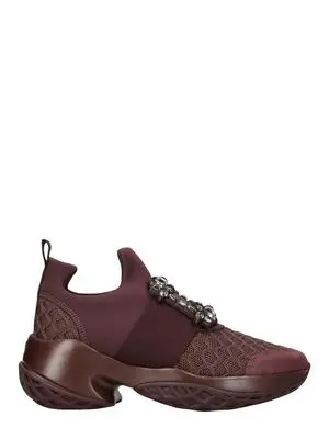 ROGER VIVIER Viv' Run Sneakers - Burgundy