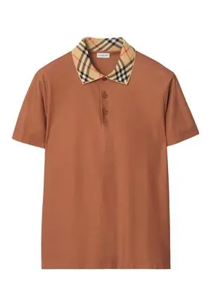Burberry Cotton Piqué Slim Polo Shirt - Brown