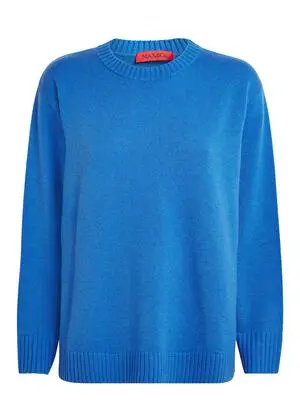 Max & Co. Wool And Cashmere Crewneck Sweater - Blue