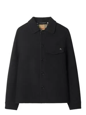 Burberry Wool Overshirt - Black