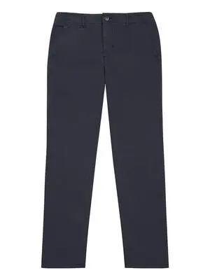Paige Cotton Danford Straight Chinos - Navy
