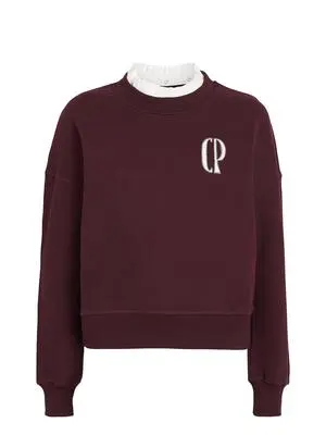 Claudie Pierlot Cotton-blend Logo Sweatshirt - Red