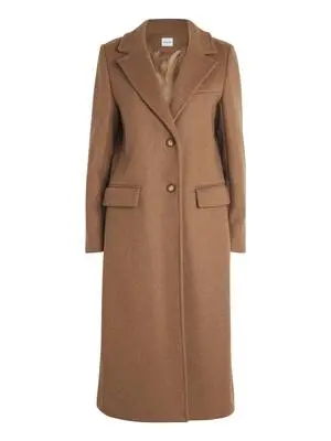 Claudie Pierlot Wool-blend Longline Coat - Brown