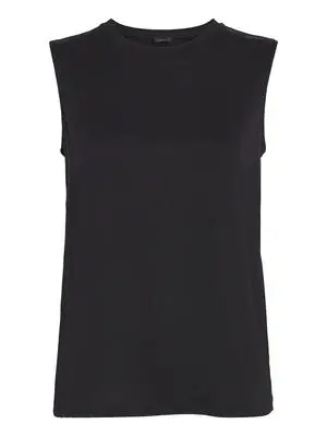 JOSEPH Cotton-silk Tank Top - Black