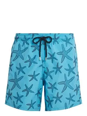 Vilebrequin Embroidered Starfish Mistral Swim Shorts Blue