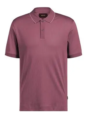 BOSS Cotton-silk Polo Shirt - Pink