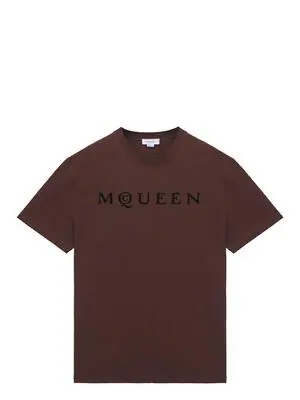 Alexander McQueen Cotton Logo T-shirt - Neutral