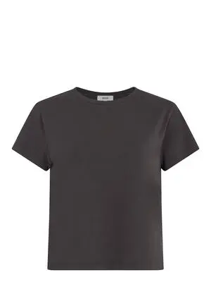 AGOLDE Organic Cotton Adine Shrunken T-shirt - Grey