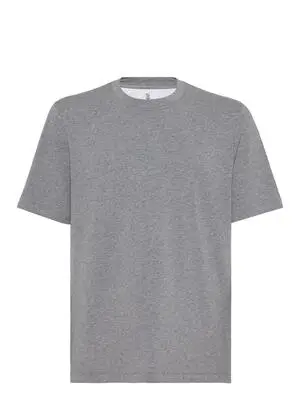 Brunello Cucinelli Cotton Crew-neck T-shirt - Grey