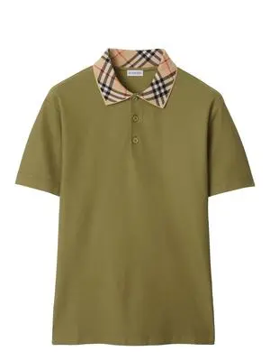 Burberry Cotton Piqué Slim Polo Shirt - Green