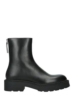THE ROW Nobilis Fast Leather Ankle Boots - Black