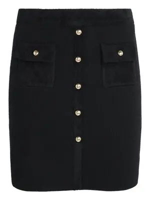 Claudie Pierlot Knitted Mini Skirt - Black