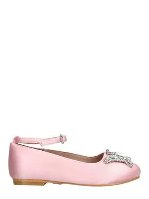 ARUNA SETH Velvet Angelina Ballet Flats - Pink