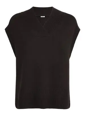 JOSEPH Cashmere Mena Sweater Vest - Brown